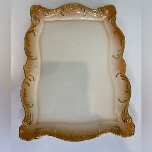 Dining | Antique Sf Co Crown Devon Covered Cheese Keeper Cream Tan Gold ...